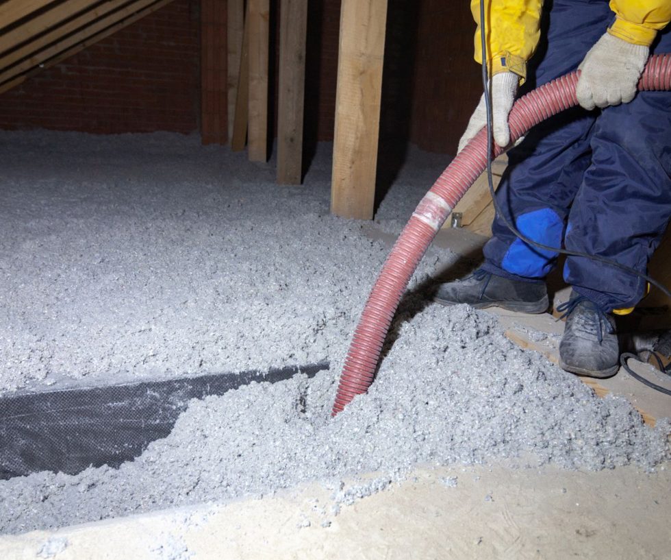 Cellulose Insulation In New England Colonial Green Products